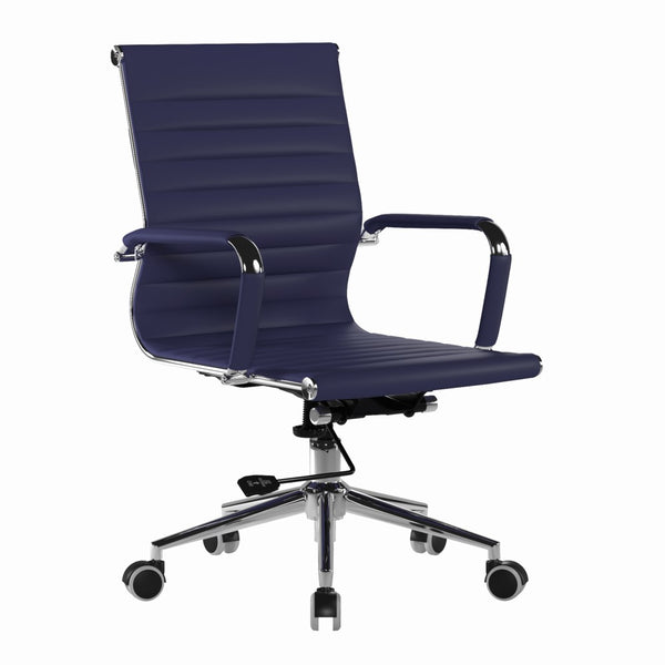 Aura Contemporary Medium Back Bonded Leather Executive Office Chair ...