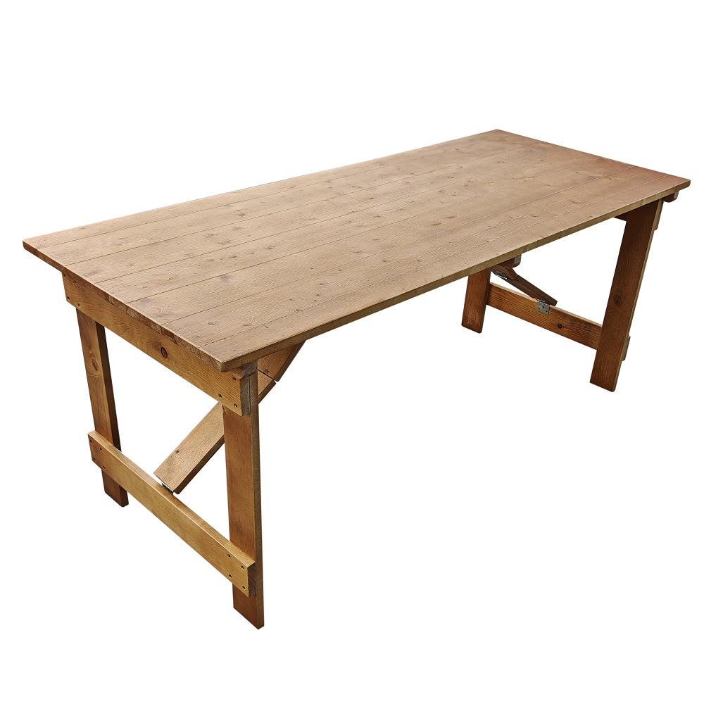 6ft x 2ft 6in Rustic Folding Farm Table – Mogo Direct
