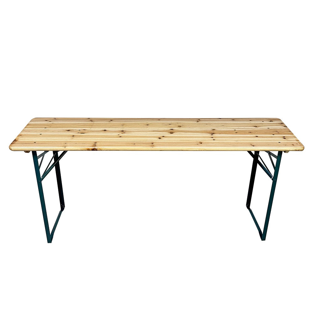 Festival Outdoor Wooden Folding Beer Table - Slimline 6ft (1800mm ...