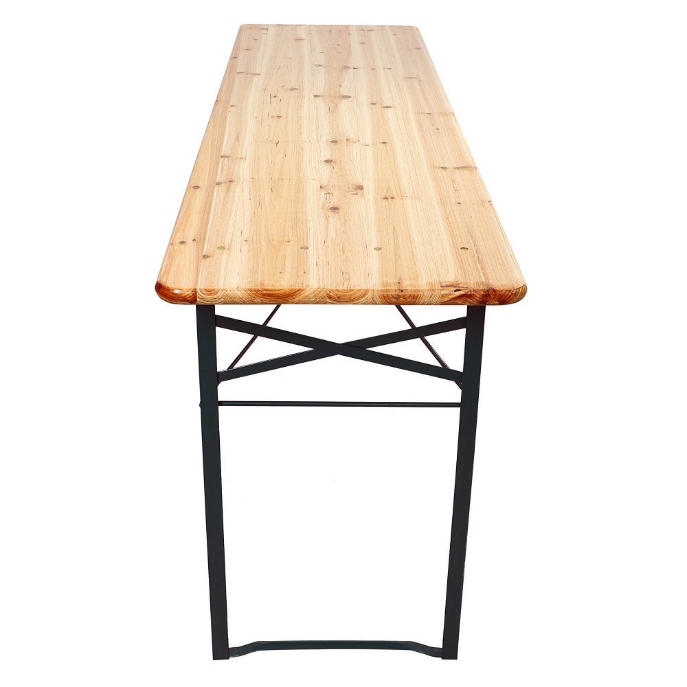 Festival Outdoor Wooden Folding Beer Table - Slimline 6ft (1800mm ...