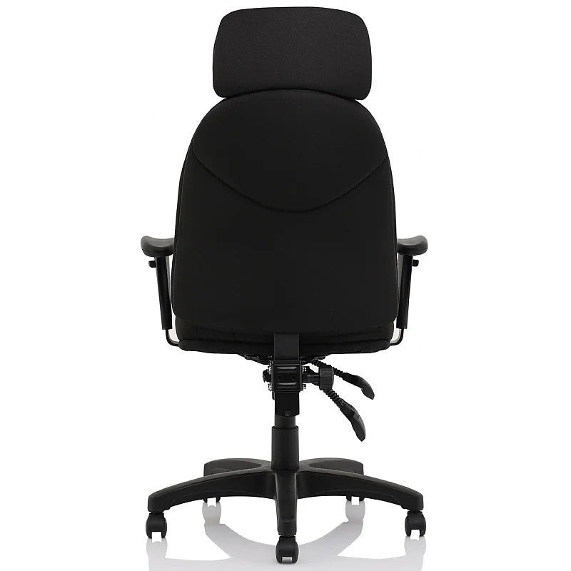 Jet Black Fabric Executive Office Chair – Mogo Direct
