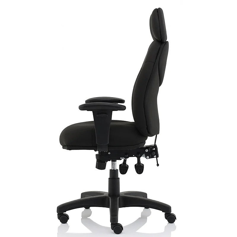 Jet Black Fabric Executive Office Chair – Mogo Direct