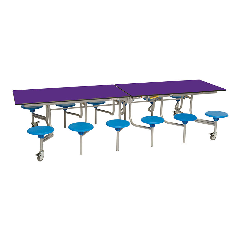 12 Seat Rectangular Mobile Folding Table Seating Unit – Mogo Direct