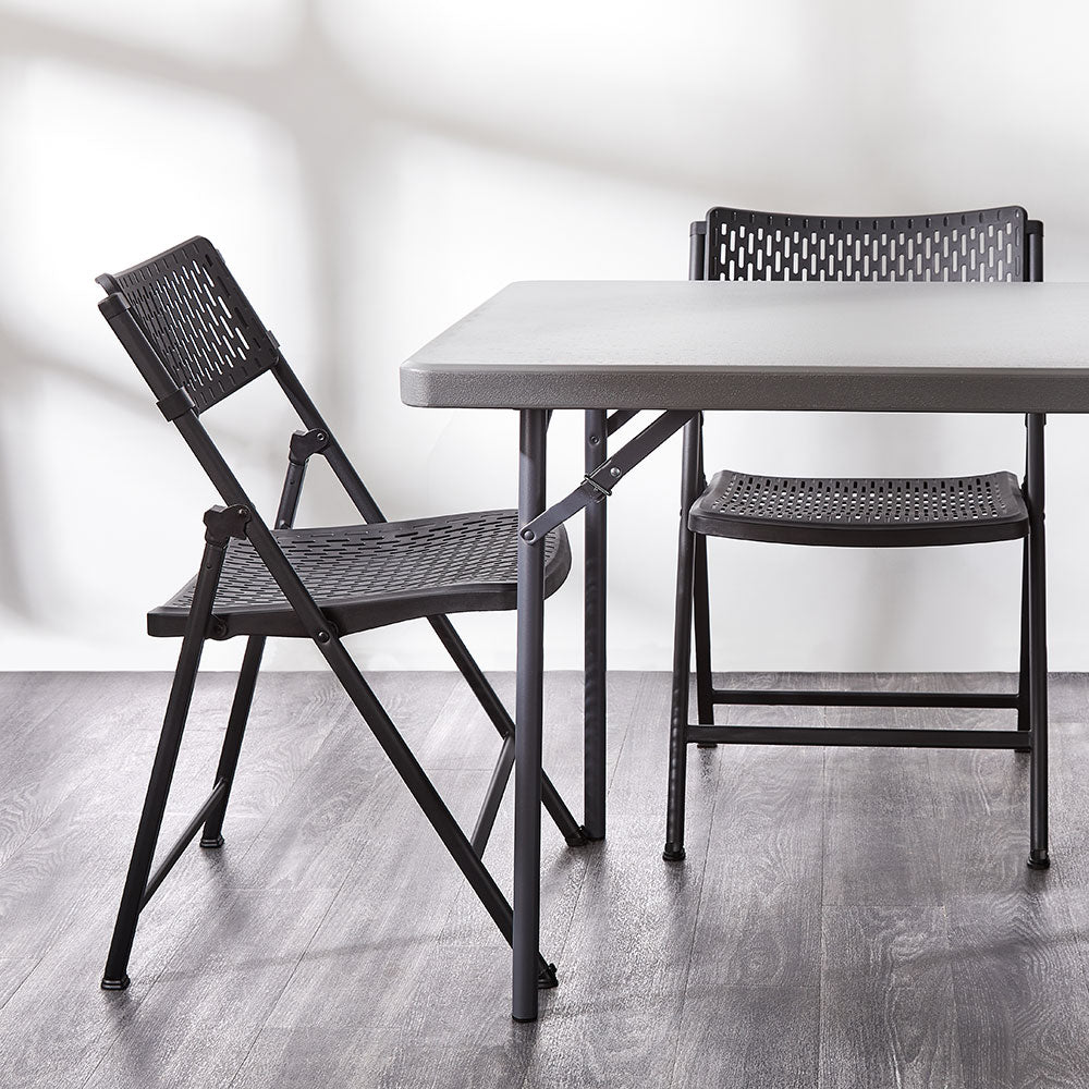 Zown Rectangular Plastic Folding Table - 4ft x 2ft 6in - XL120 – Mogo ...