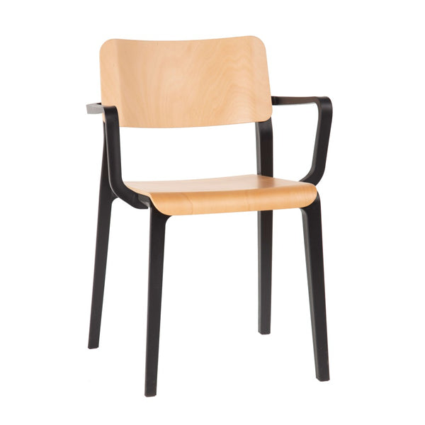 Mojo Ply Stacking Chair with Arms – Mogo Direct