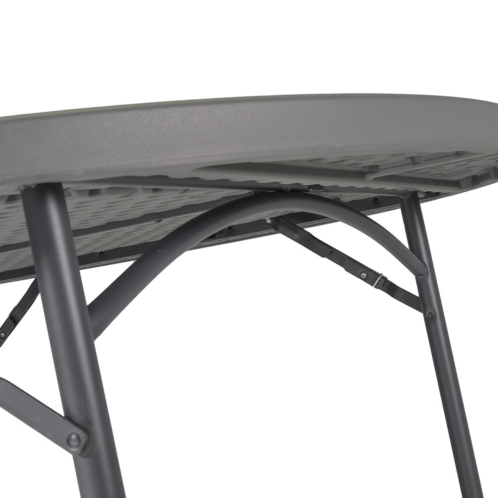 Zown 4ft Round Plastic Folding Table Bundle - 16 Tables & Trolley - Pl ...
