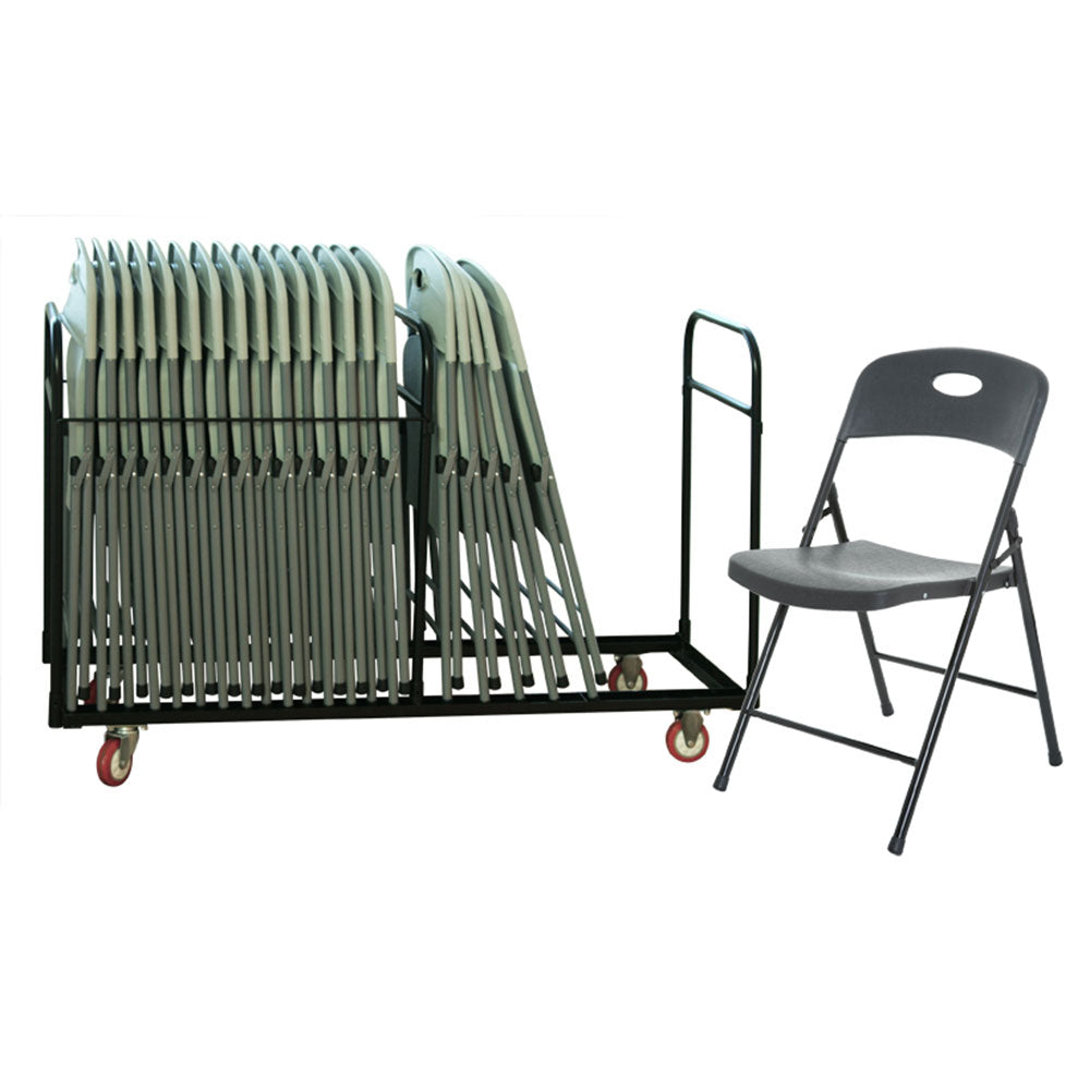 28 Smart Folding Chairs & Trolley – Mogo Direct