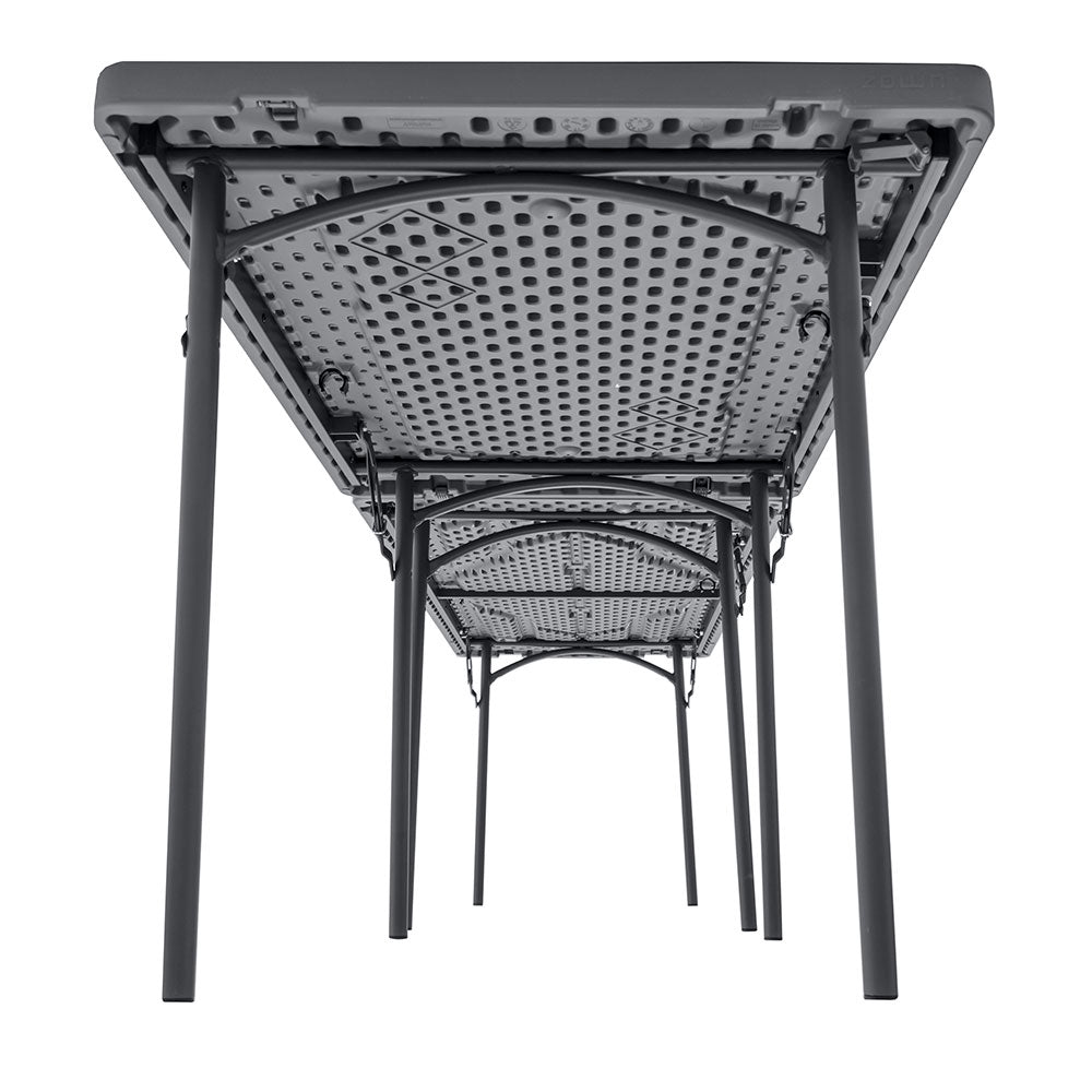 Zown Height Adjustable Rectangular Plastic Folding Table 6ft x 2ft 6in – Mogo Direct